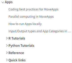 MoveApps User Manual